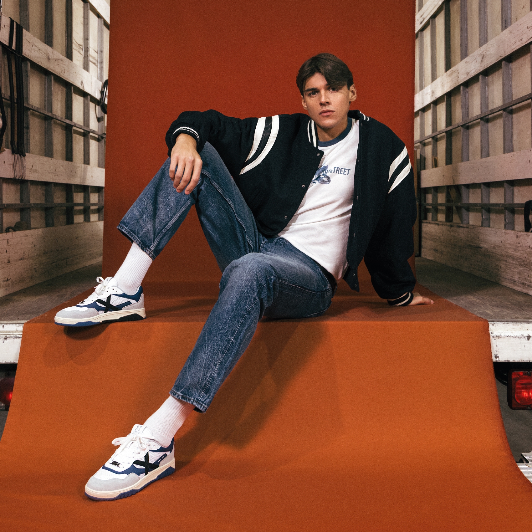 Sneakers Retro Tenis y Skate Blanco y Verde | MUNICH TENNEZ 05