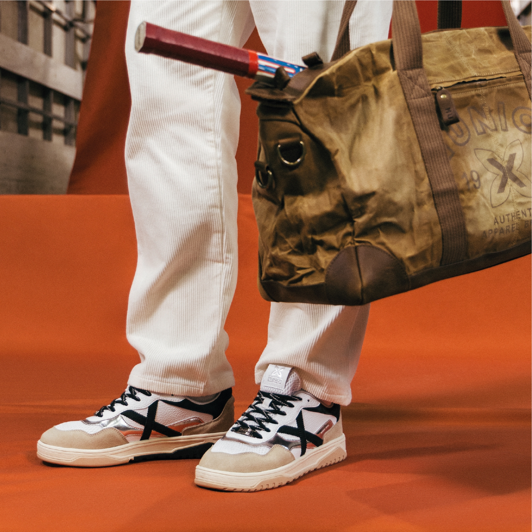 Sneakers Retro Tenis y Skate Blanco y Arena | MUNICH TENNEZ 06