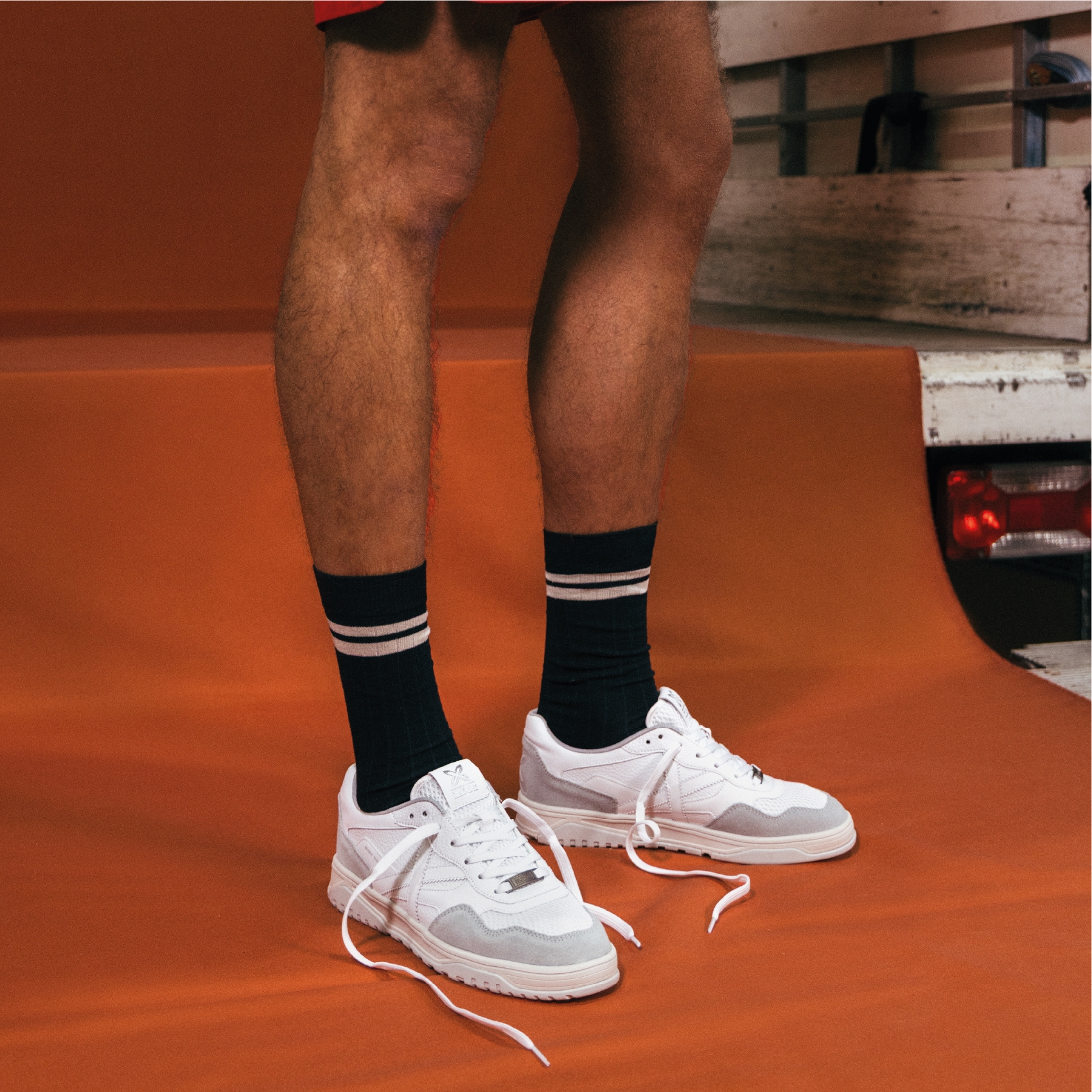 Sneakers Retro Tennis e Skate Bianco e Grigio | MUNICH TENNEZ 08