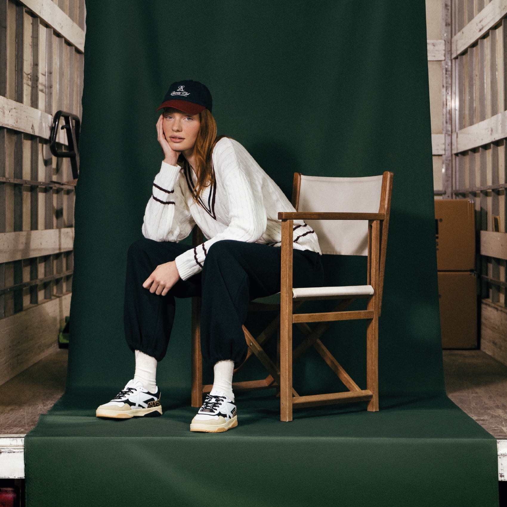 Sneakers Retro tenis y skate Blanco y Animal Print | MUNICH TENNEZ WMN 02