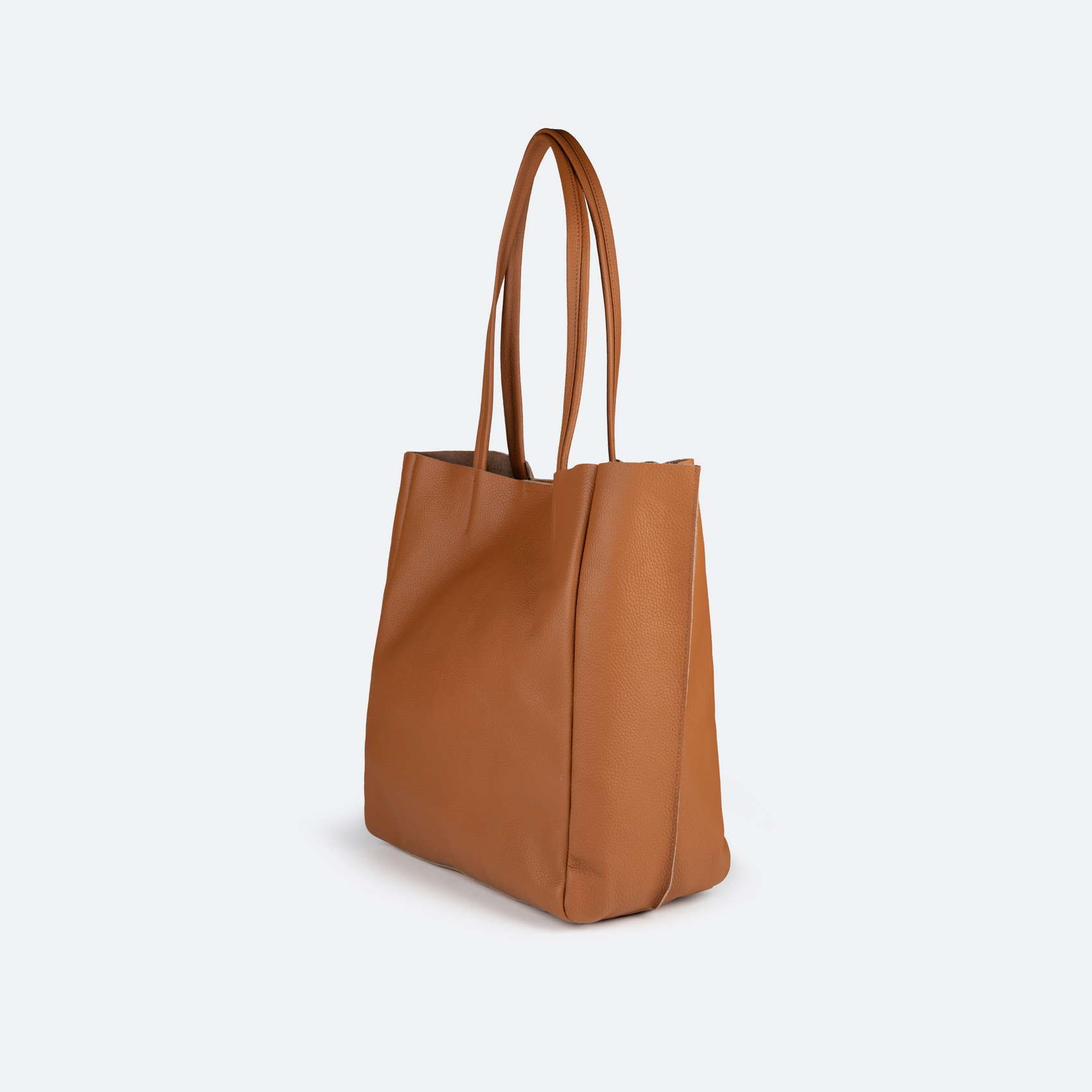 Women's Leather Shopper Bag in Tan Brown | LEATHER SHOPPER LOFT