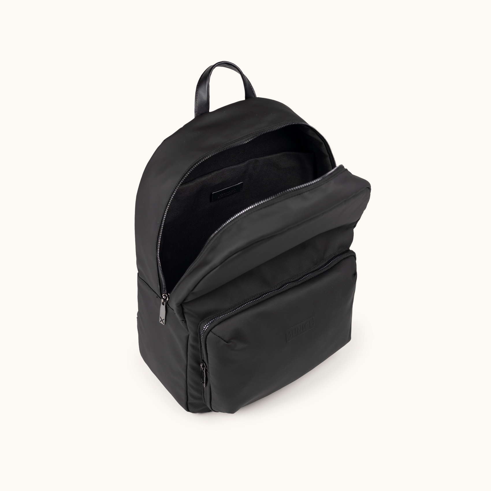 Sustainable Black Backpack with Front Pocket | PEAK RECYCLED BACKPACK