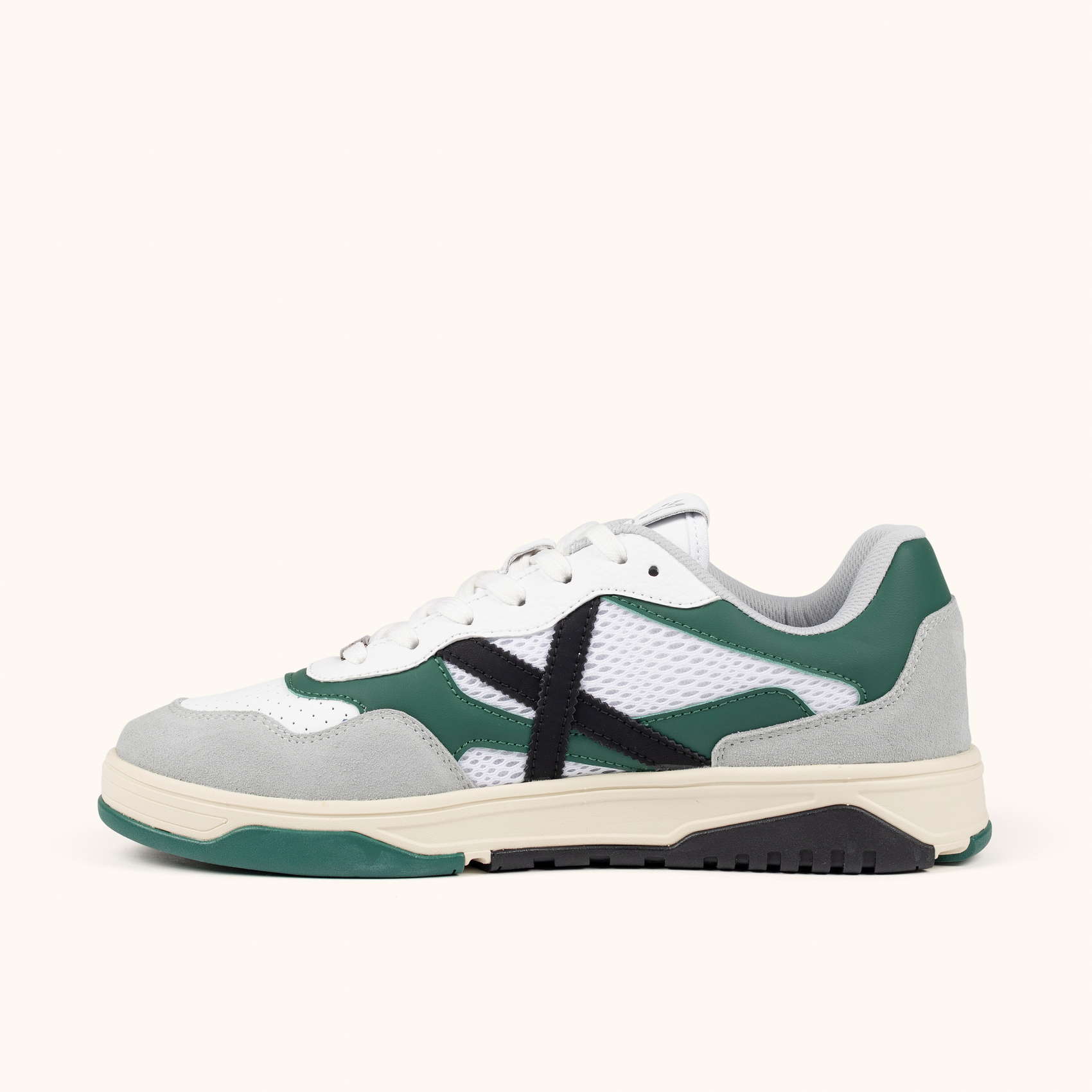 Sneakers Retro Tenis y Skate Blanco y Verde | MUNICH TENNEZ 05