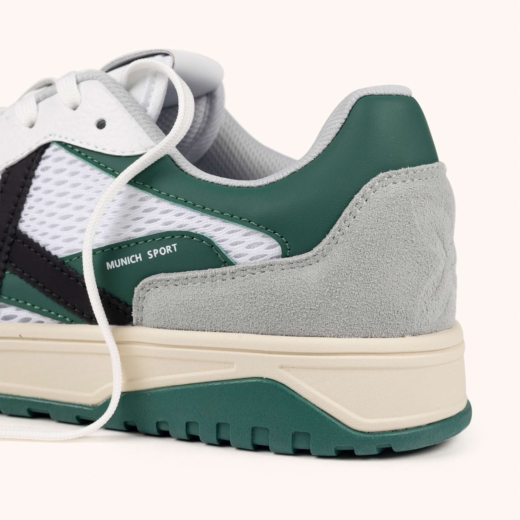 Sneakers Retro Tenis y Skate Blanco y Verde | MUNICH TENNEZ 05