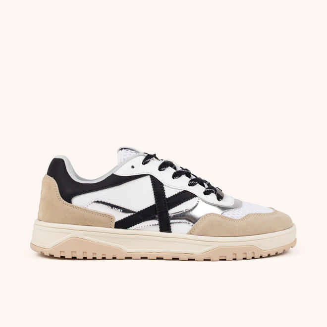 Sneakers Retro Tenis y Skate Blanco y Arena | MUNICH TENNEZ 06
