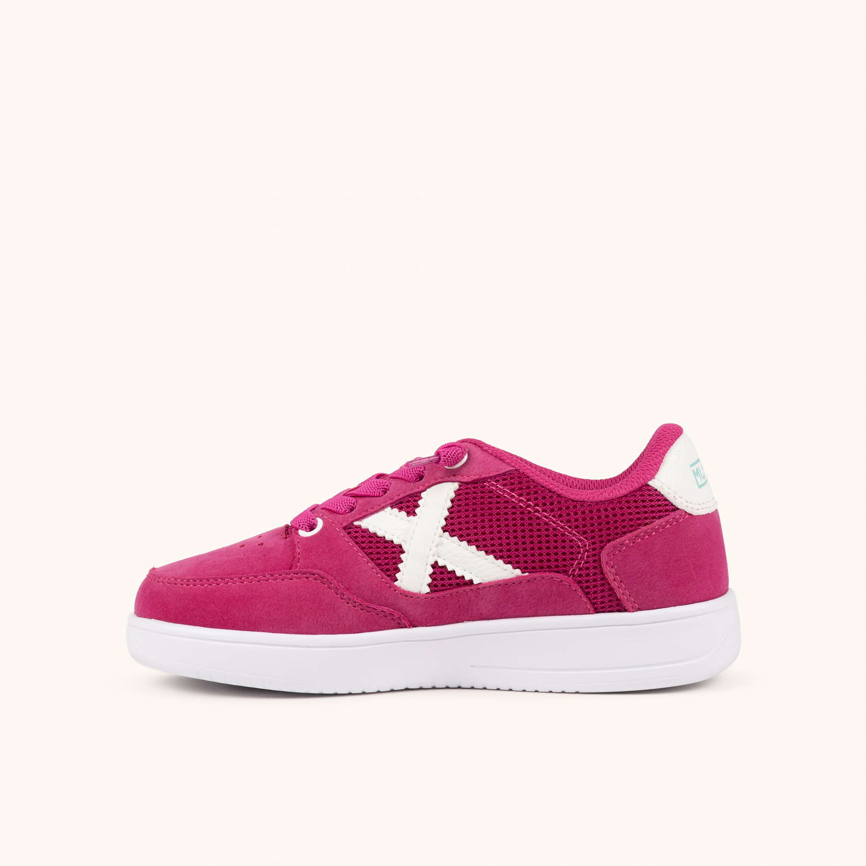 Kids' Fuchsia Tennis Style Sneakers MUNICH LEGIT KID 24