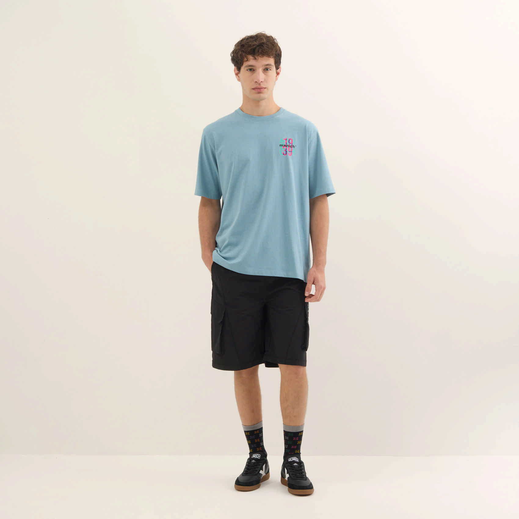 Camiseta Estilo Urbano Oversize Algodón Orgánico Turquesa | STREETWEAR ...